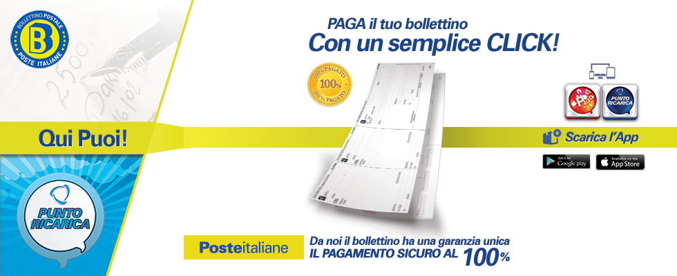 Pagamento bollettini postali,MAV,RAV,PagoPa|bollettino postale